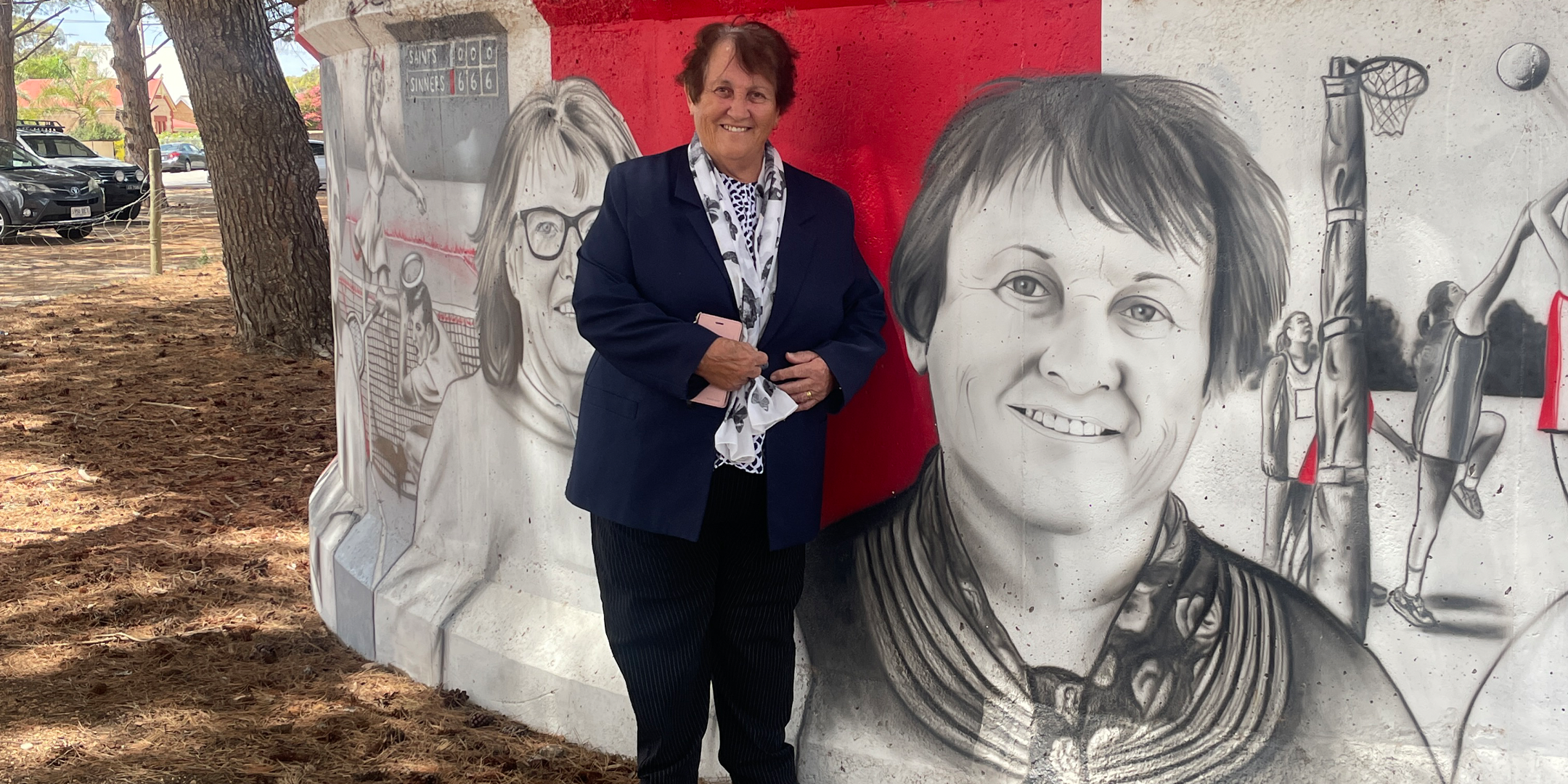 Mural unveiled: Mrs. Netball acknowledged as a local legend - Netball SA