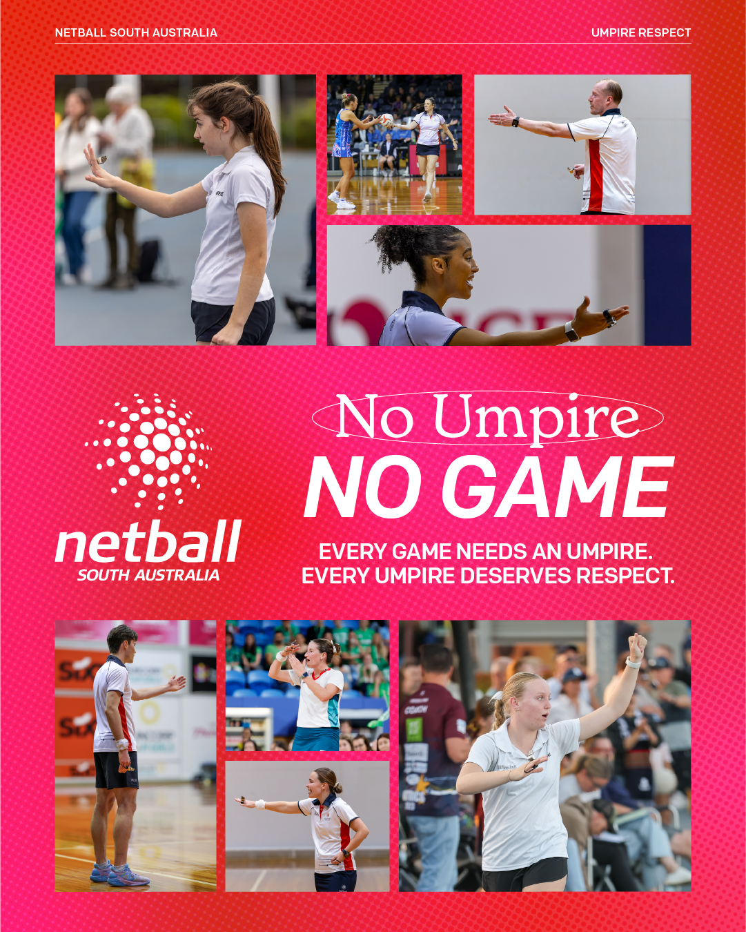 Umpire Respect Social Tile - Netball SA
